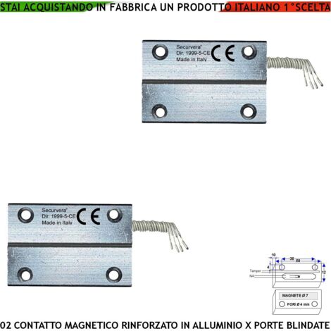 Interruttori Magnetici Corrazzati in Alluminio 2 Pezzi Con Fori di ...