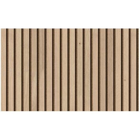 Cabecero Yute cama 100x60 cm, imitación madera, mdf con impresión realista