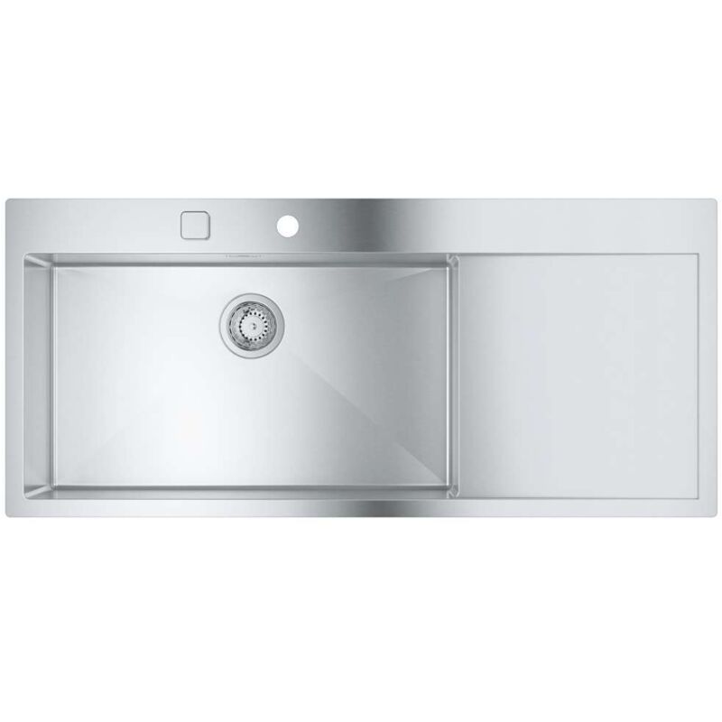 Lavello incasso K1000 con gocciolatoio 1160x520mm inox