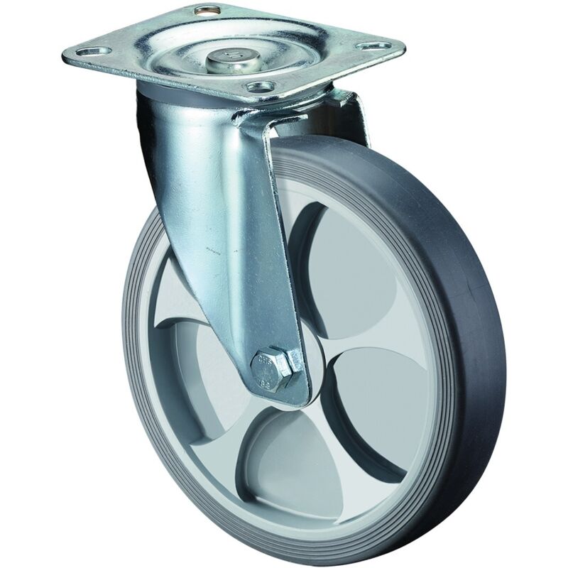 Ruota girevole a ruota stradale. Capacità di carica 250 mm foglio ...