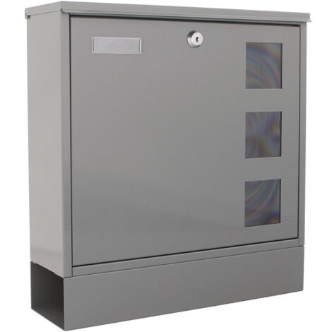 Boîte aux lettres Postale H.380mm L.365mm P.120mm grise STA DIN C4 ROTTNER