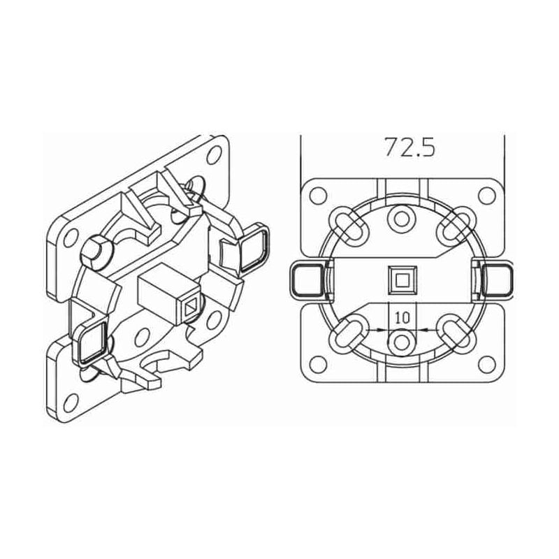 Support rapide Mo Max 30Nm CAME 001YM0114