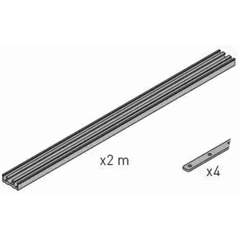 20AI2995N Profilé de fixation de porte en aluminium 2000MM DITEC ...