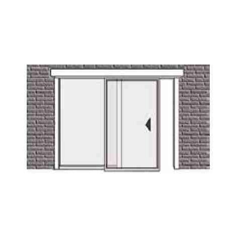 1 PORTE FIXE + 1 PORTE COULISSANTE AMS LUCE AVEC POUTRE AUTOPORTANTE ...