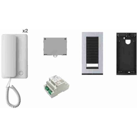 Kit interphone bifamilial CAME BPT AGT2K200A03 8K40CA-007 combiné
