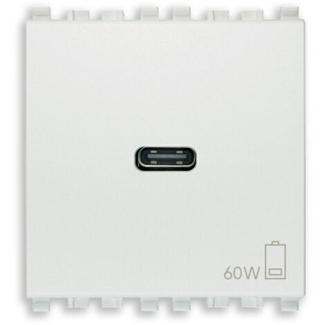 VIMAR - 20298.60.B Alimentation USB-C PD 60 W, blanche
