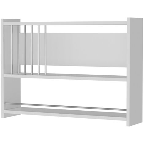 Scaffale Pensile 'Helsingør' Mensola da Parete per Cucina - Bianco [en ...