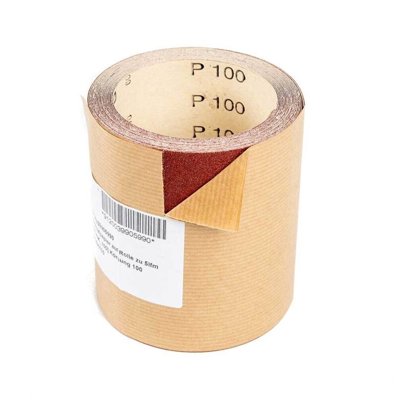 Rollo de lija de corindon 100mm x 5m 100g