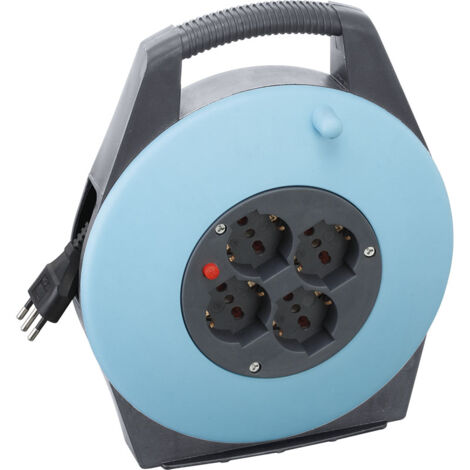 Carrete de cable alargador 20 metros toma shuko 3x15 Fervi A010/20
