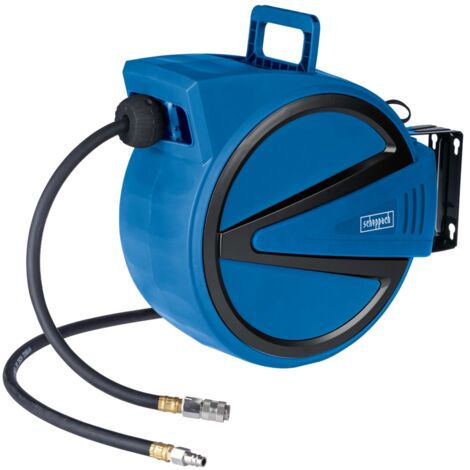 Enrollador automatico de manguera de aire comprimido de 15 m Scheppach ahr15