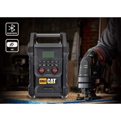 RADIO DAB E BLUETOOTH 18V CATERPILLAR DX61B SOLO MAQUINA