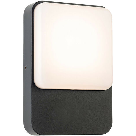 Firstlight Hero Modern Style LED Bulkhead 8W Warm White in Graphite and ...