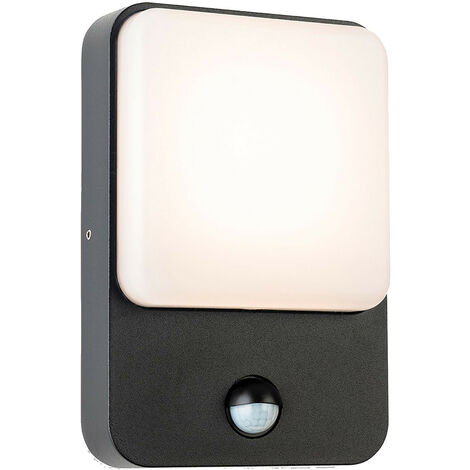 Firstlight Hero Modern Style LED Bulkhead 8W PIR Sensor Warm White in ...