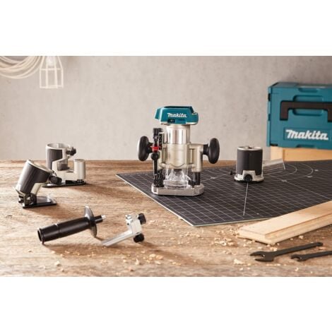 Affleureuse sans fil MAKITA DRT50ZJX3 avec accessoires MakPac - 18V LXT - Machine seule