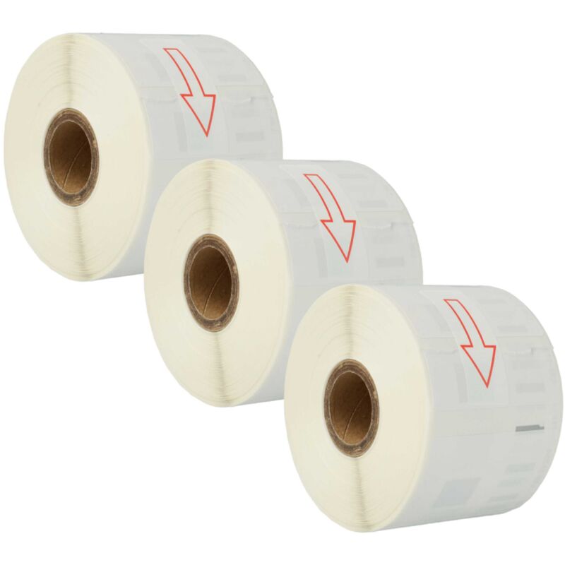 vhbw Set 3x Label Roll 57mm x 32mm (1000 Label) compatible with Dymo ...
