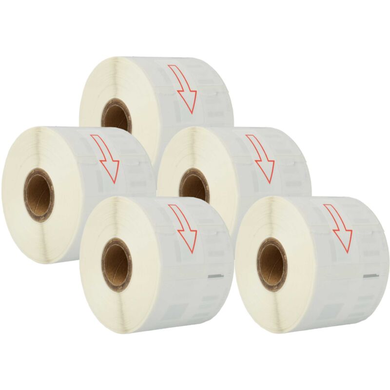 vhbw 5x Label Roll 57mm x 32mm (1000 Label) compatible with Dymo ...