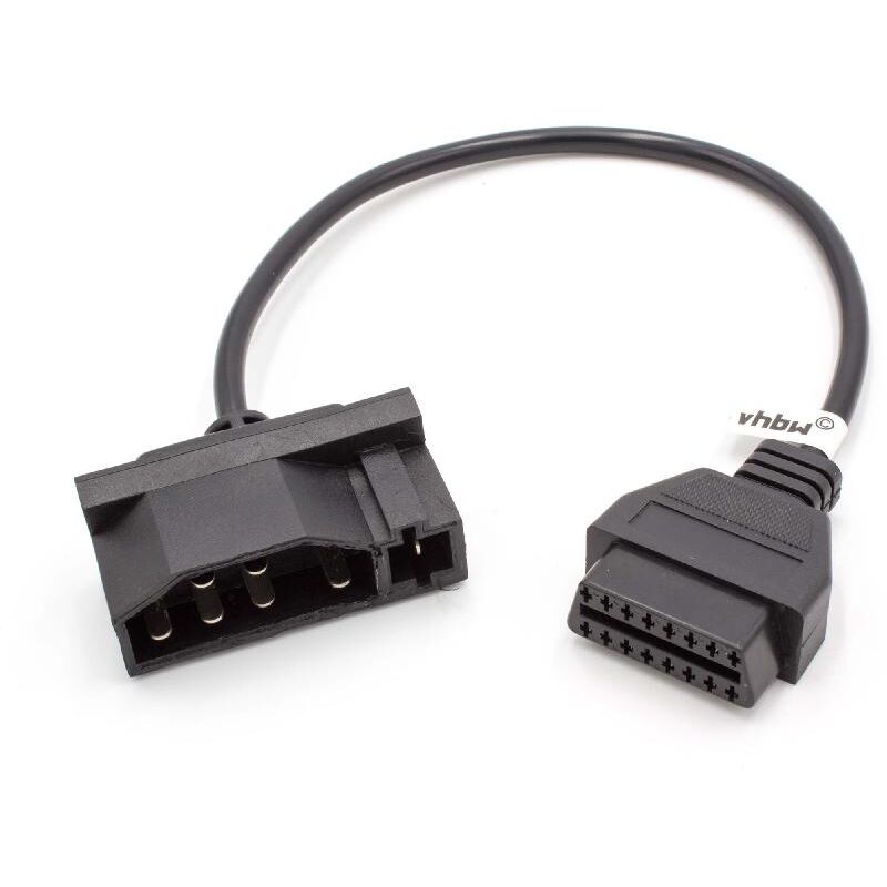 vhbw OBD2 adapter cable on-board-diagnostics plug 7pin OBD1 to 16pin ...