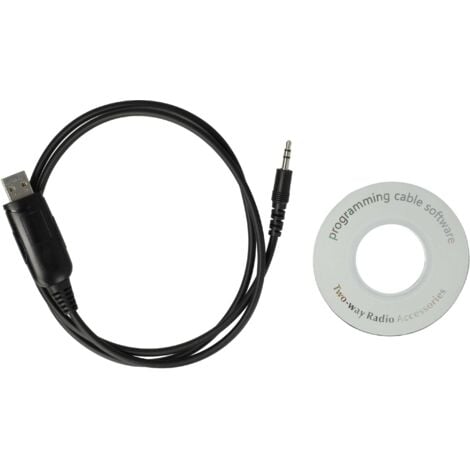 vhbw USB programming cable compatible with Icom IC-A4, IC-A24, IC-F1020 ...