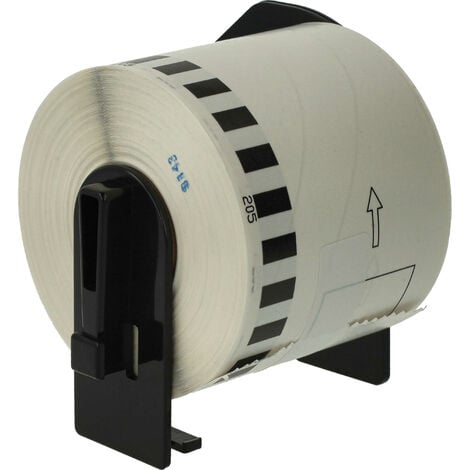 vhbw Label Roll with Holder 62mm x 30.48m (1 Label) compatible with ...