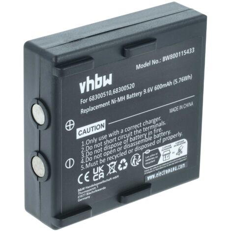 vhbw Battery Replacement for Hetronic HT-02, NM19HB, KH68300520.A ...