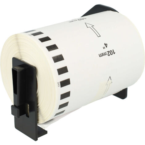 vhbw Label Roll with Holder 102mm x 30.48m (1 Label) compatible with ...