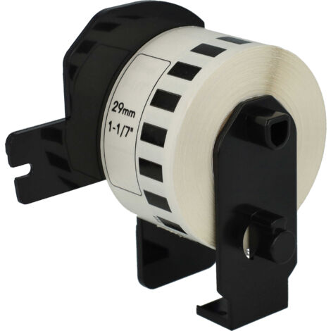 vhbw Label Roll with Holder 29mm x 15.24m (1 Label) compatible with ...