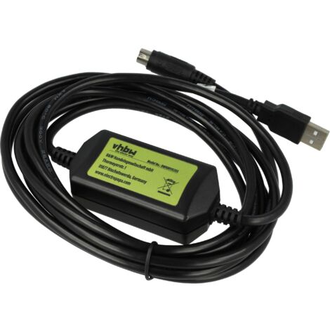 vhbw USB programming cable compatible with Mitsubishi MELSEC FX3U, FX ...