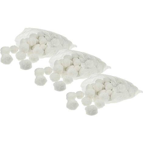 vhbw 3x 500 g Filter Balls Packaged compatible with Bestway Pool Filter ...