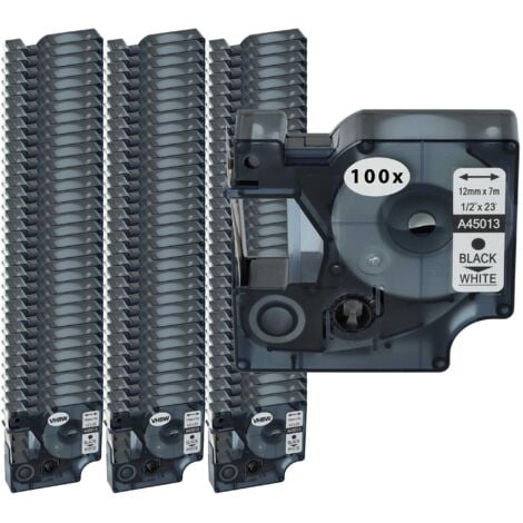 vhbw 100x Label Tape compatible with Dymo LabelPoint 150, 300, 350, 200 ...