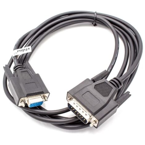 vhbw Programming Cable RS-232 compatible with Siemens Simatic OP25, OP17, OP15, OP35, OP27 ...