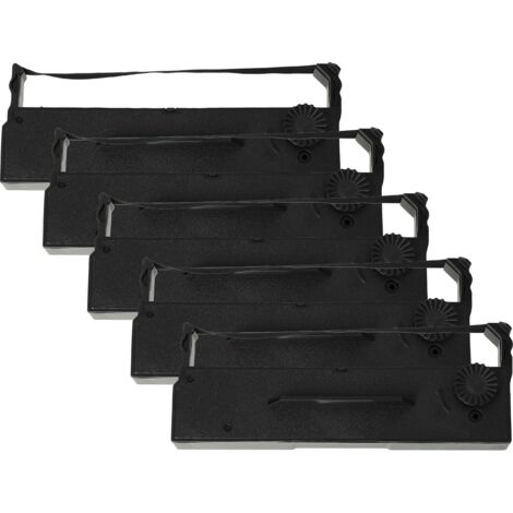 vhbw 5x Ribbon Cartridge compatible with Omron ECR 22, ECR 112, ECR 66 ...