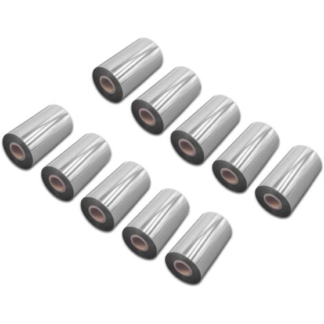 vhbw 10x Thermal Ribbon compatible with Zebra ZD620T, ZD420T, ZM400 ...