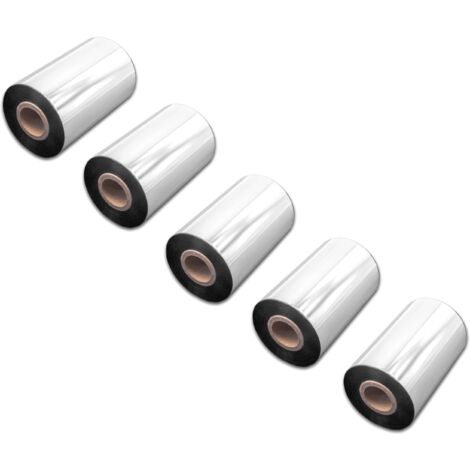 vhbw 5x Thermal Ribbon compatible with TSC TX200, TTP-644MT, TX600 ...