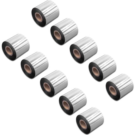 vhbw 10x Thermal Ribbon compatible with TSC TTP-344M Plus, TTP-344M Pro ...