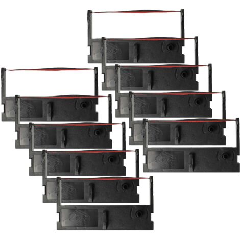 vhbw 10x Ribbon Cartridge Replacement for Epson ERC-43B, ERC-43, ERC-39 ...