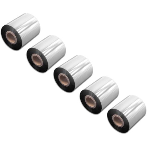 vhbw 5x Thermal Ribbon compatible with TSC ME340, ME240, MH240P, MH240 ...