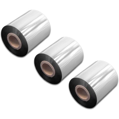 vhbw 3x Thermal Ribbon compatible with TSC TTP-2410MT, TTP-243E Pro ...