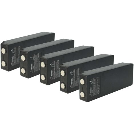 vhbw 5x Battery compatible with Scanreco RC400, RC590, PALFINGER 592 ...