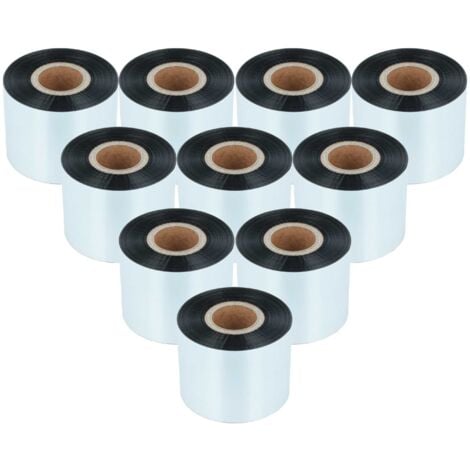 vhbw 10x Thermal Ribbon compatible with Zebra 105SL, 105SE, 110 Xi, 140 ...
