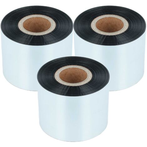 vhbw 3x Thermal Ribbon compatible with Valentin Vario 104/8, Vario 107/ ...