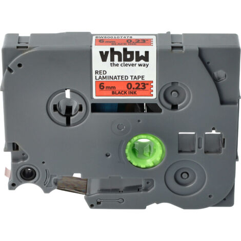 vhbw Label Tape compatible with Brother PT 9600, 9400, D450, 900, 9000 ...