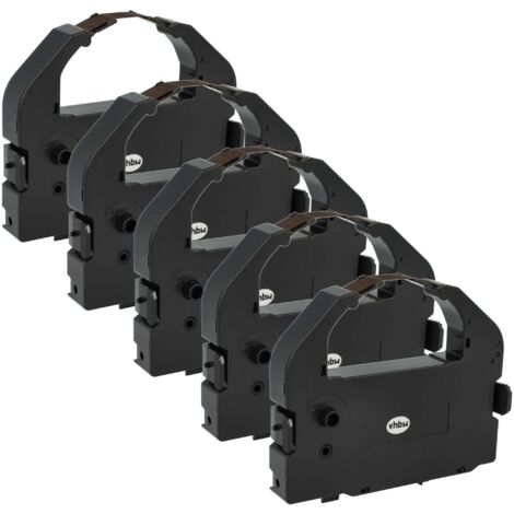 vhbw 5x Ribbon Cartridge compatible with Olympia NPC 136-SE, NPC 130 ...
