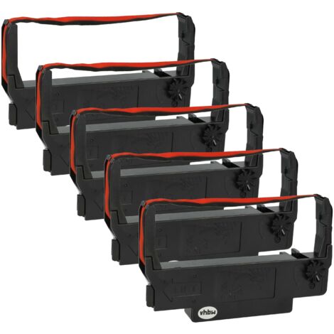 vhbw 5x Ribbon Cartridge compatible with Epson TM-U 200, TM 375 Dot ...