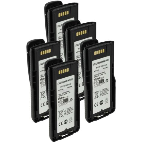 vhbw 5x Battery compatible with Motorola Tetra MTP6550, MTP6600 ...