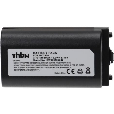 vhbw Battery Replacement for Symbol 82-127909-01, BRTY-MC30KAB01-01, 55 ...