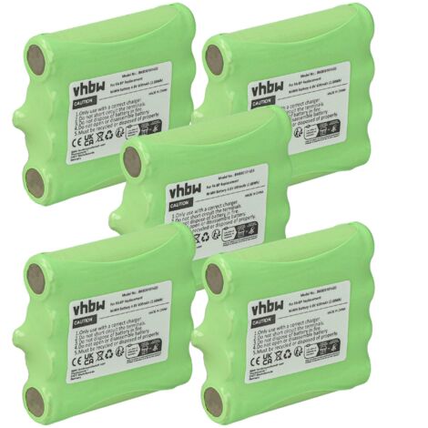 vhbw 5x Battery compatible with Cobra FRS250 MICRO, FRS300, FRS305 ...