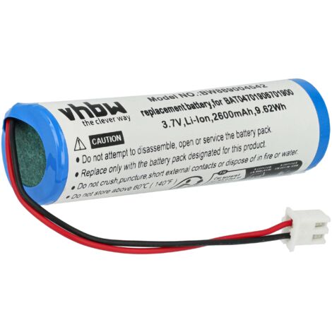 vhbw Battery compatible with Zafferano Push-Up Pro Table Light, Reading ...