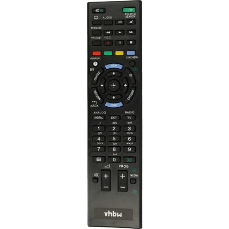 vhbw Replacement Remote Control compatible with Sony KDL-40W5810, KDL ...