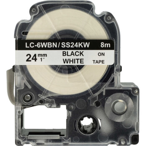 vhbw Label Tape compatible with Epson LabelWorks OK200, LW-500, LW-400 ...