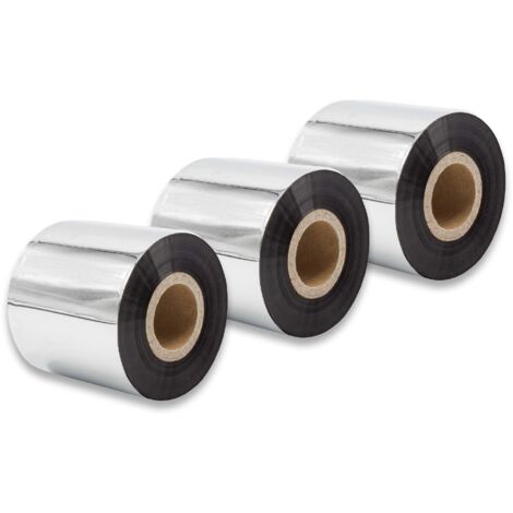 vhbw 3x Thermal Ribbon compatible with Valentin Vario 107/12, 104/8 ...